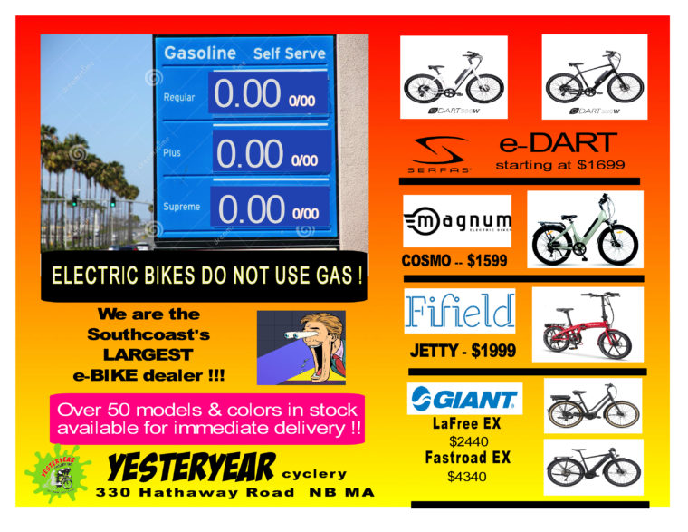 EBIKE AD - YesterYear Cyclery